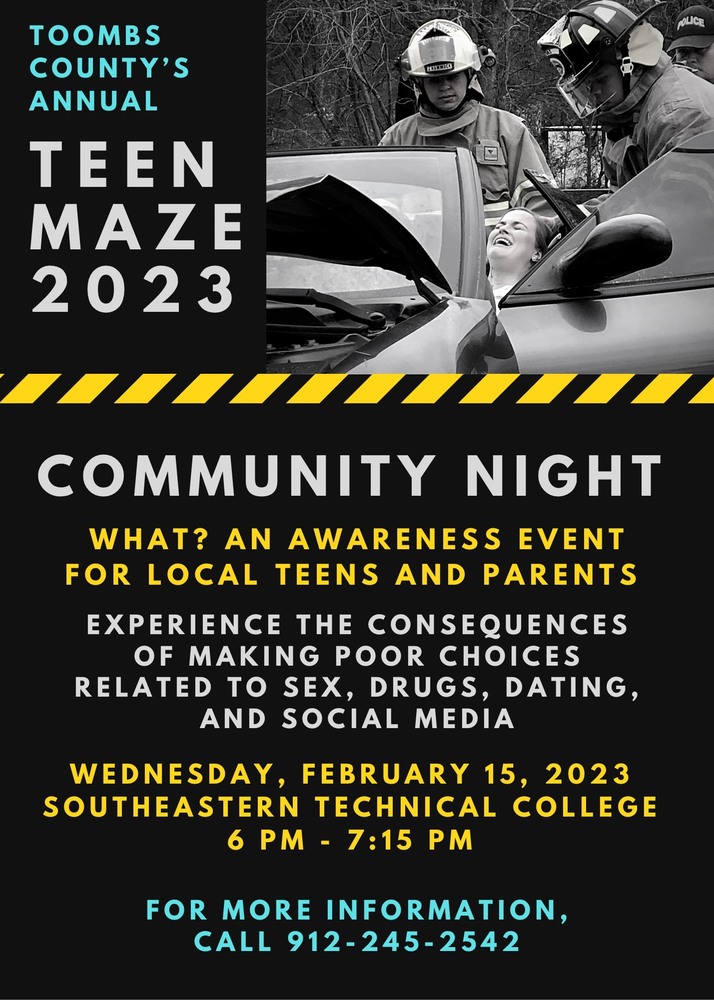 Teen Maze - Feb. 15 | Toombs County Middle School Teen Maze - Feb. 15 | Toombs County Middle School